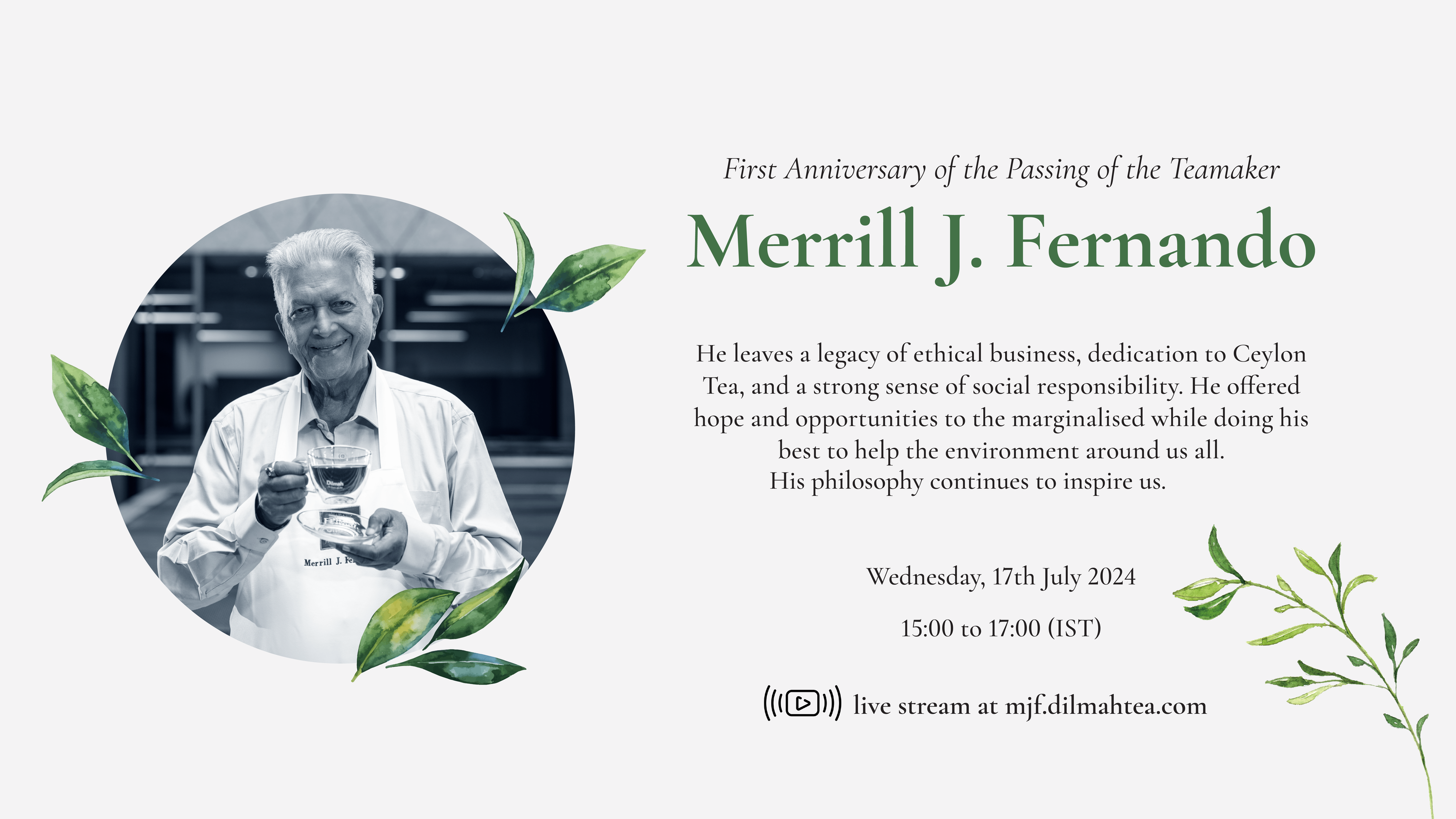 Merrill J. Fernando Official Website - Merrill J. Fernando - In Memoriam